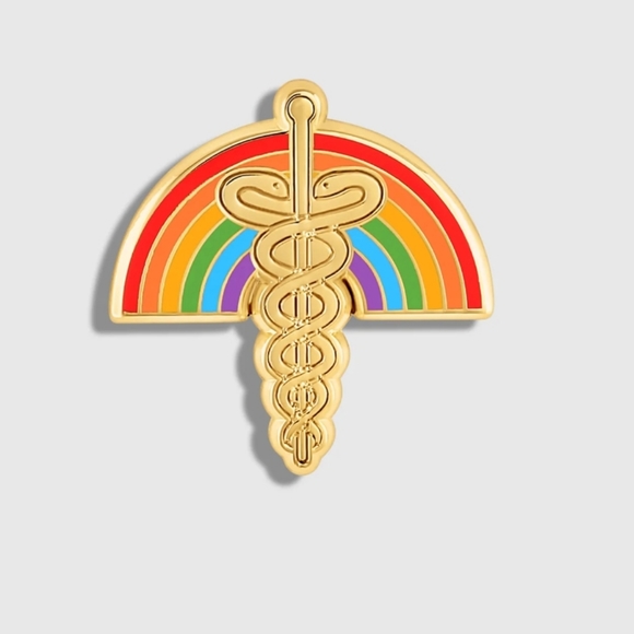 Figs | Accessories | Figs Scrubs Pride Caduceus Enamel Pin | Poshmark